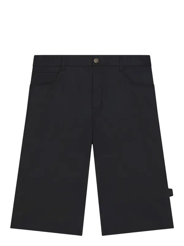 COURREGES Straight-leg Bermuda Shorts - Black
