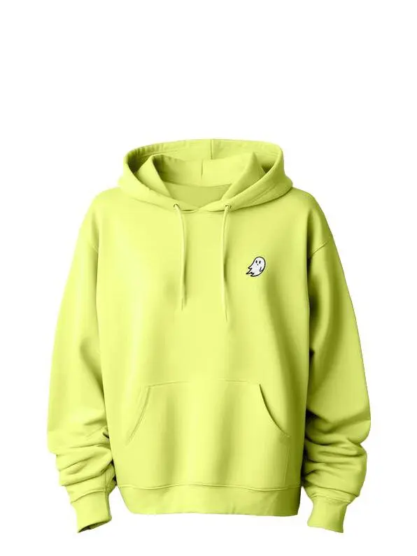 DALIX Classic Fit Fleece Hoodie - Safety Green