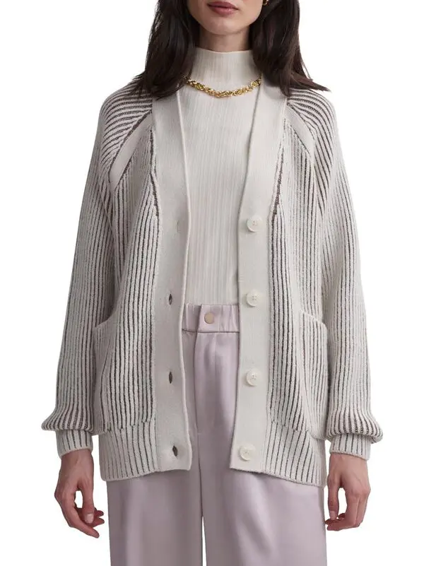 Varley Jude Plated Cardigan - Birch
