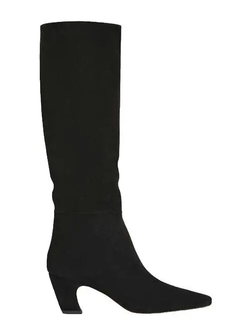 NEIL J. RODGERS Meg Knee High Boots - Black Suede