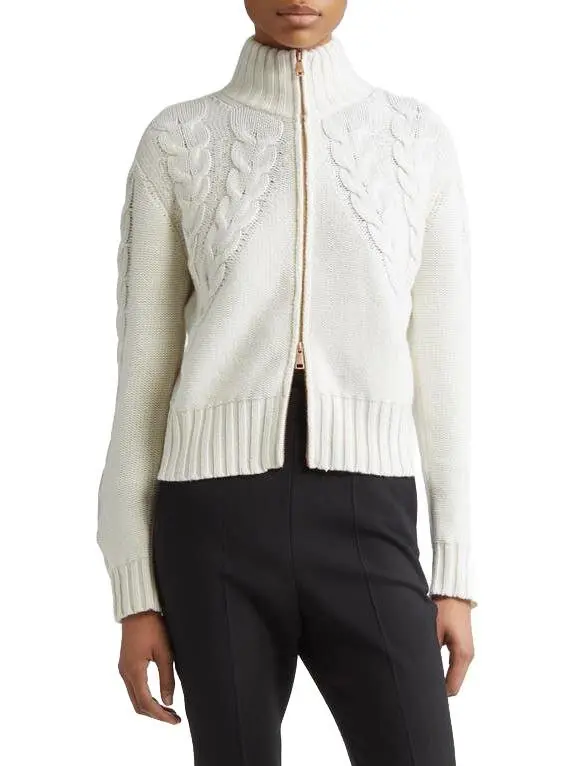 Max Mara Mabel Wool & Cashmere Cardigan - White