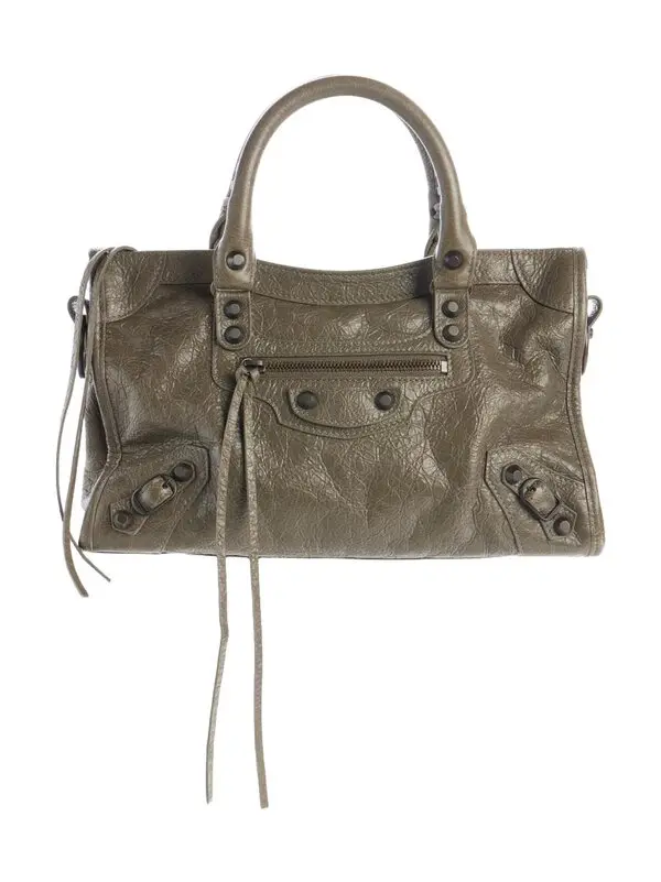 Balenciaga Small Le City Satchel - 3258 Army Green