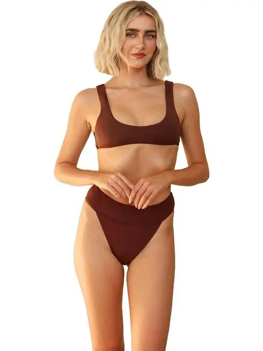 DIPPIN DAISY'S Sunny Bralette Bikini Top - Mocha