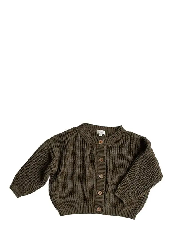 THE SIMPLE FOLK Chunky Knit Cardigan - Olive