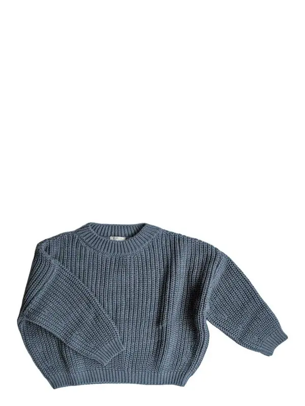 THE SIMPLE FOLK Chunky Sweater - Cornflower Blue