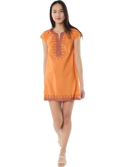 Calypso St. Barth Rowena Tunic - Orange