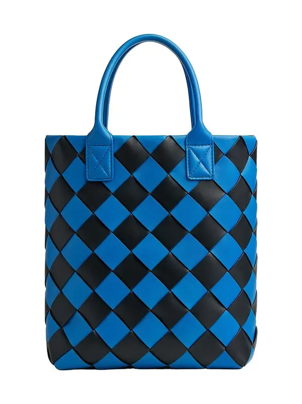 Bottega Veneta Maxi Intreccio Tote - Signal Blue/black