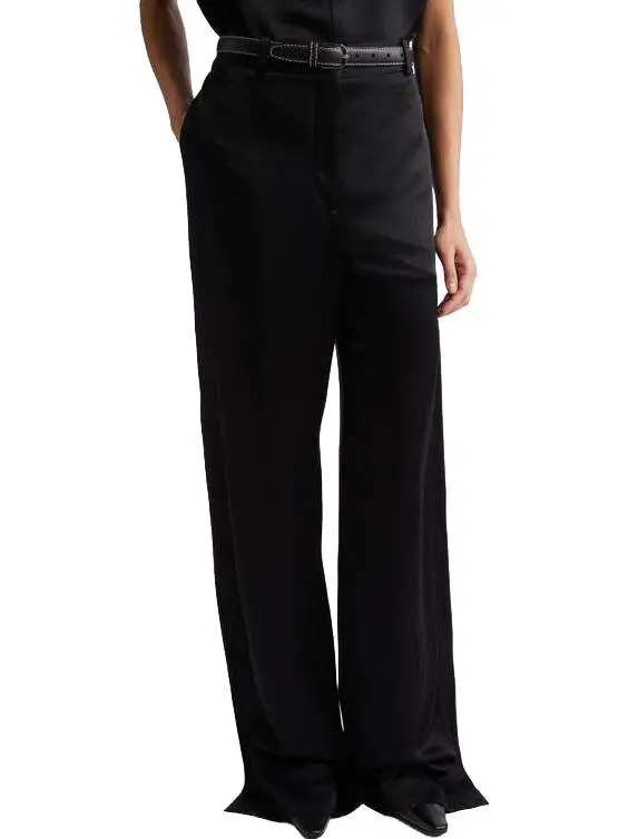 TOTEME Slit Cuff Trousers - Black