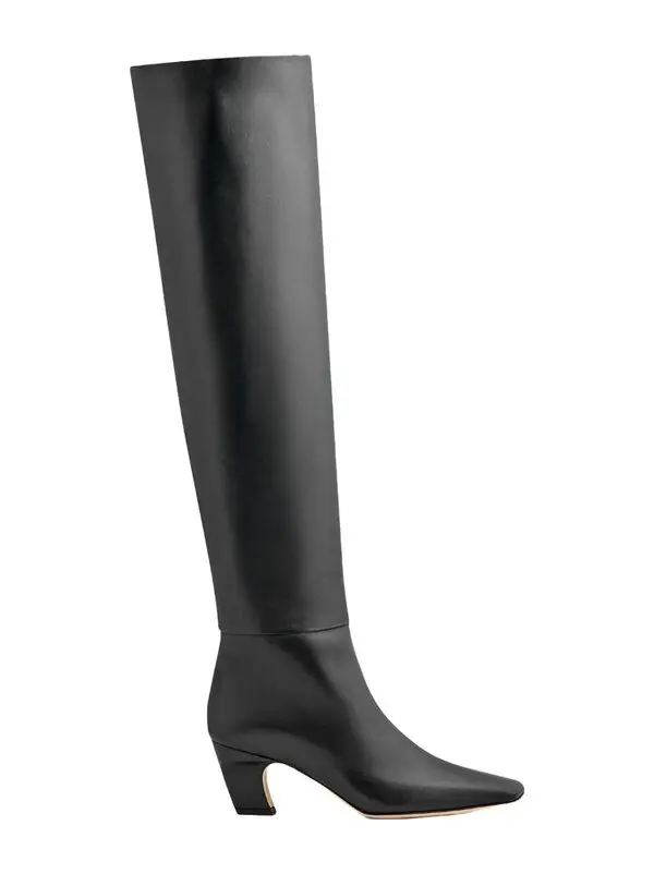NEIL J. RODGERS Meg Over The Knee Boots - Black Nappa