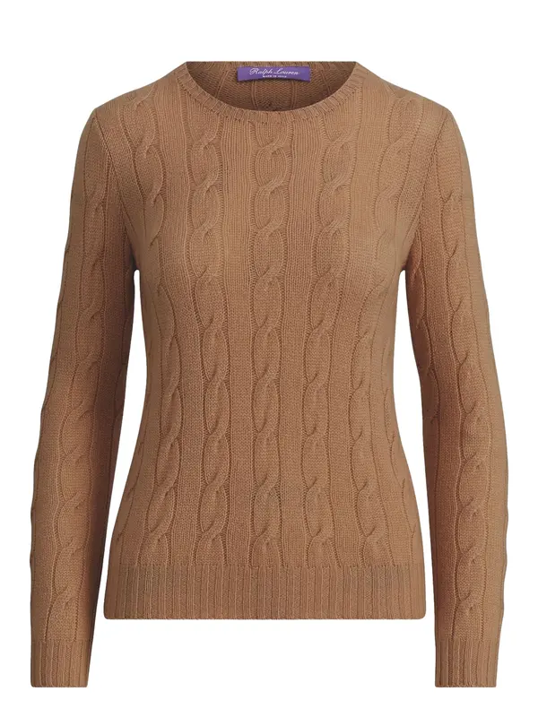 Ralph Lauren Cable-knit Cashmere Sweater - Brown