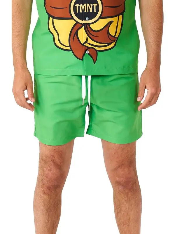 Opposuits Tmnt Printed Shirt And Drawstring Shorts Set - Green