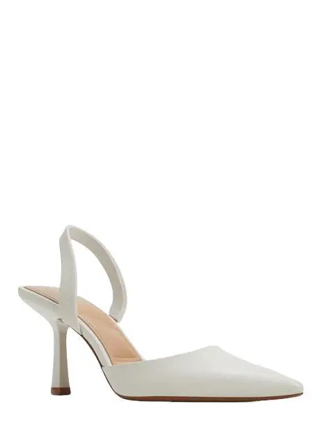 Aldo Brusanti Pointed Toe Slingback Pump - White