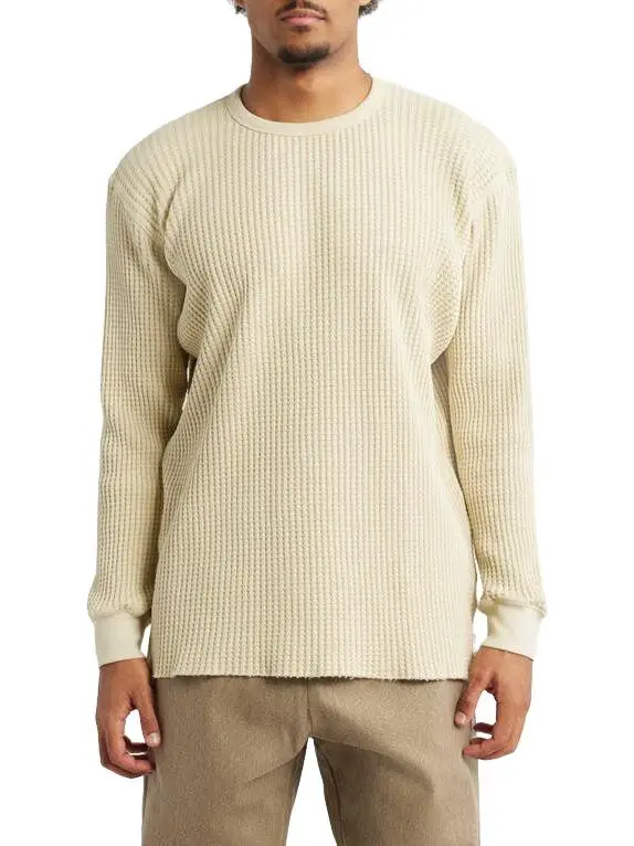 STANDARD ISSUE Thermal Knit Long Sleeve T-shirt - Oatmeal