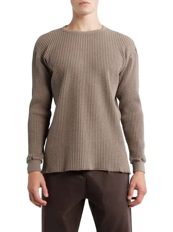 STANDARD ISSUE Thermal Knit Long Sleeve T-shirt - Suede
