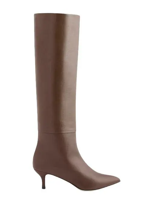 NEIL J. RODGERS Eva Slouch Boots - Brown Nappa