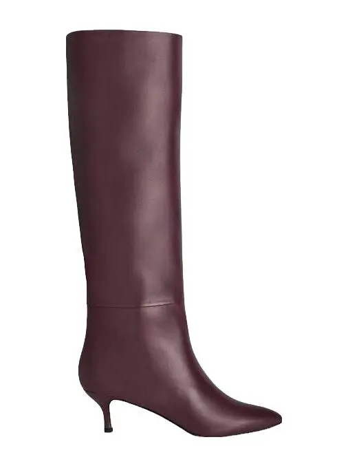 NEIL J. RODGERS Eva Slouch Boots - Burgundy Nappa