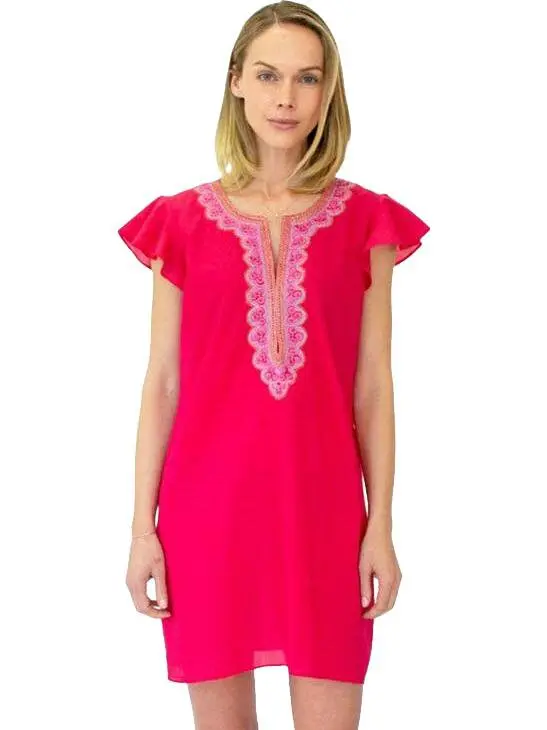 Calypso St. Barth Roella Tunic - Red