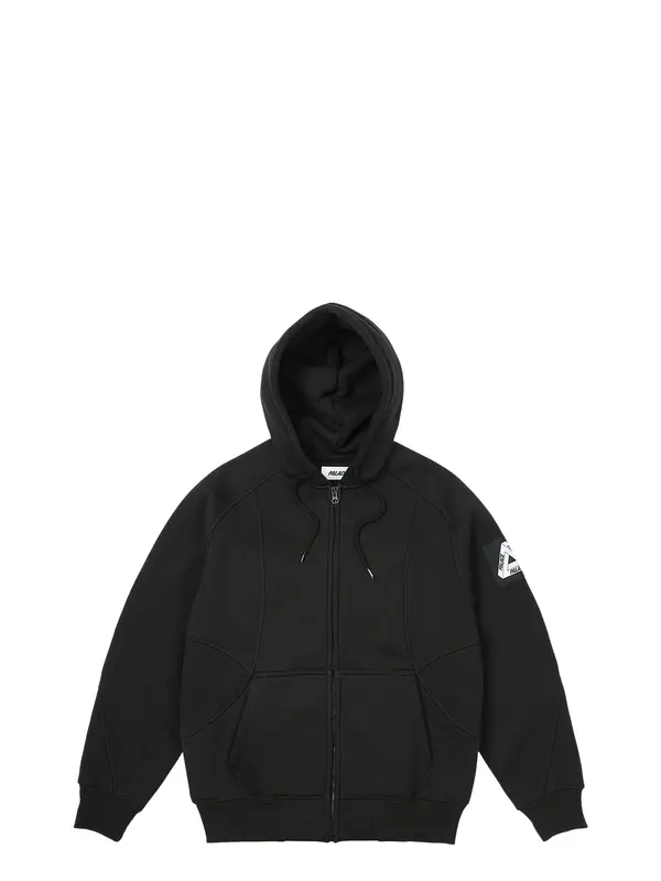 PALACE Bonded Sherpa Zip Hood - Black