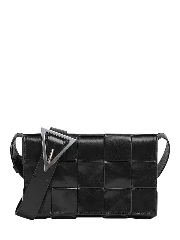 Bottega Veneta Paper Calf Mini Cassette Bag - Black