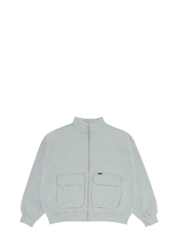 Supreme Cargo Pocket Zip Up Sweatshirt - Grey