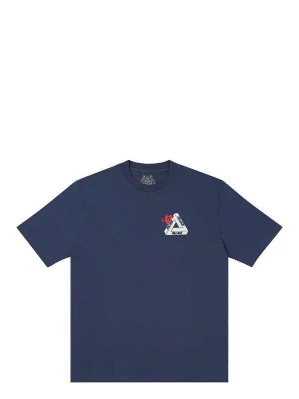 PALACE Tri-hearts T-shirt 'navy - Blue