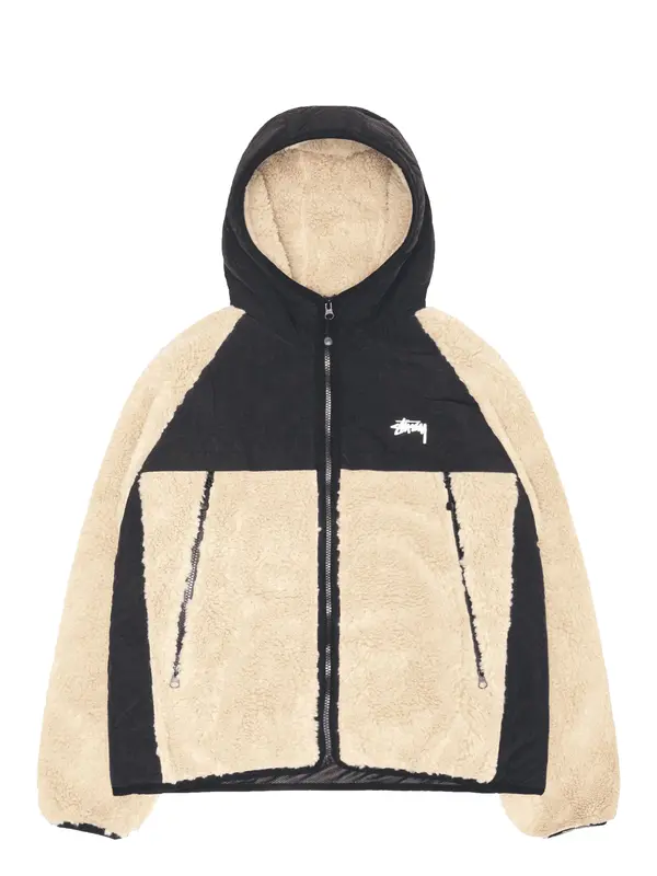 StÜssy Sherpa Paneled Jacket - Tan