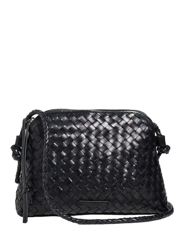 LOEFFLER RANDALL Mallory Woven Crossbody Bag - Black