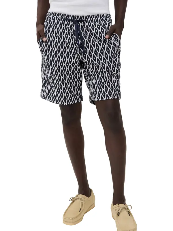 Orlebar Brown Trevone Terrazzo Terry Shorts - Night Iris