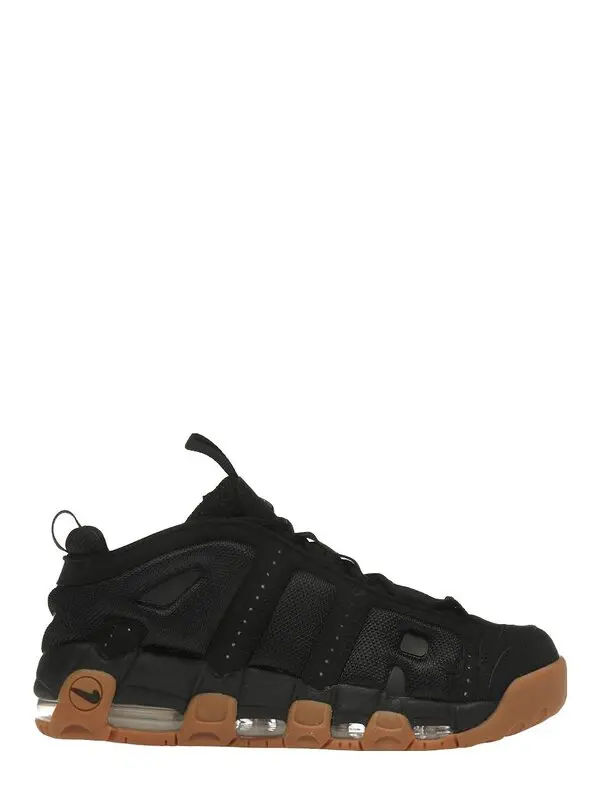 Nike Air More Uptempo Low Sneakers - Black/gum