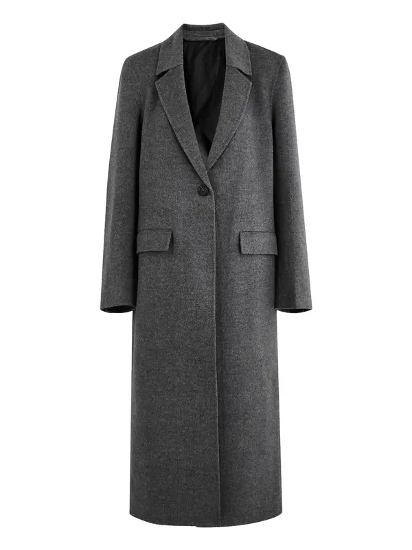 TOTEME Brushed Wool Coat - Grey