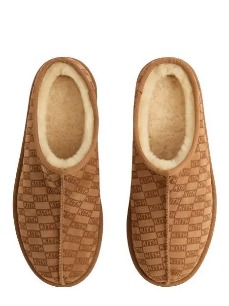 Kith Kithmas Monogram Shearling Slippers - Loft