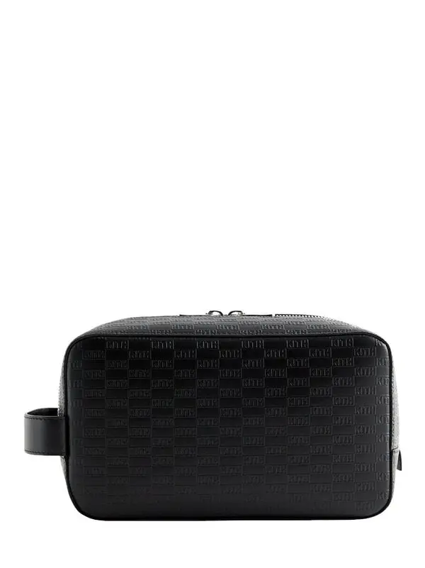 Kith Kithmas Monogram Dopp Kit Bag - Black