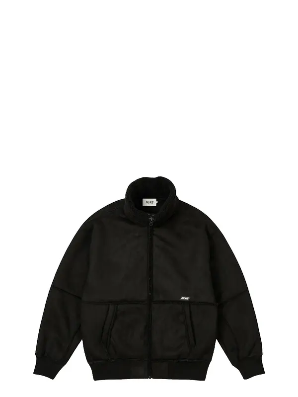 PALACE Sherpa Faux Suede Funnel - Black
