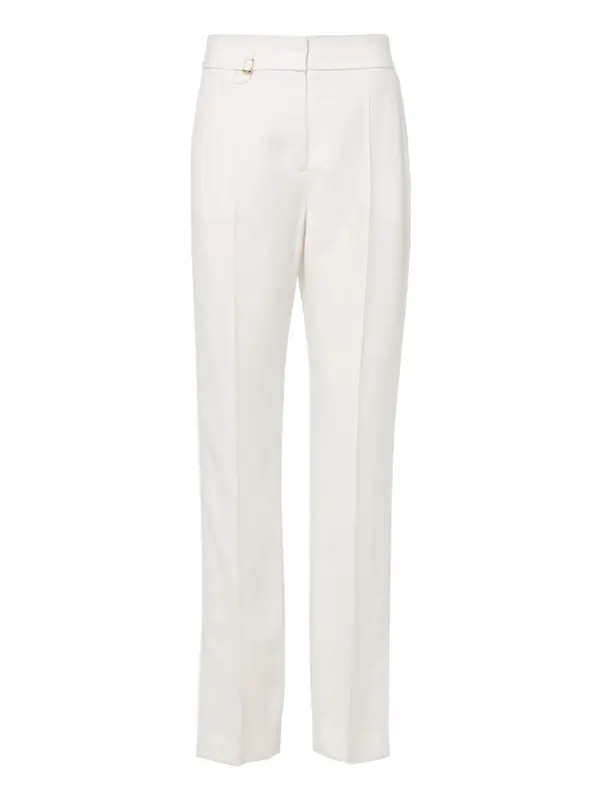 Jacquemus Tibau High-rise Slim Pants - White