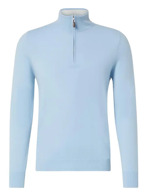 Arch4 Mr Fenchurch Cashmere Half-zip Sweater - Blue