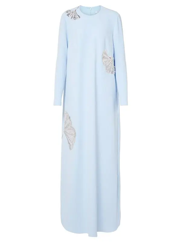 Safiyaa Naima Embellished Gown - Blue