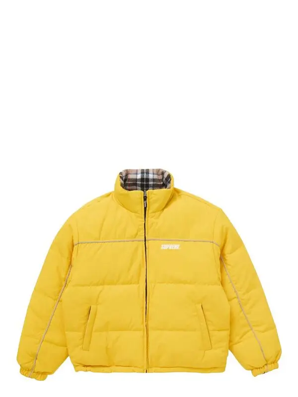 Supreme Reversible Puffer Jacket - Yellow