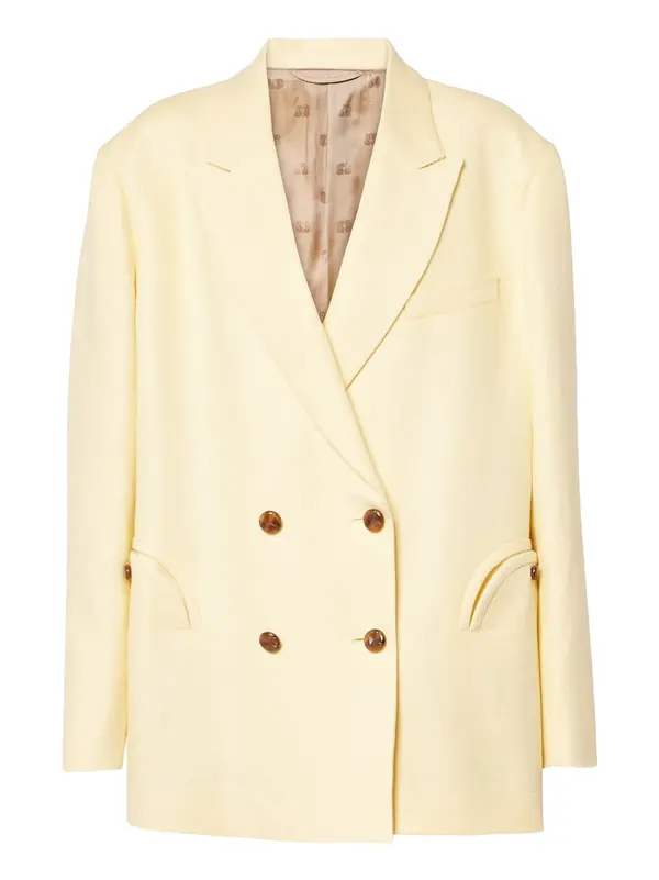 BLAZÉ MILANO Clarity Nightbreak Linen Blazer - Neutrals