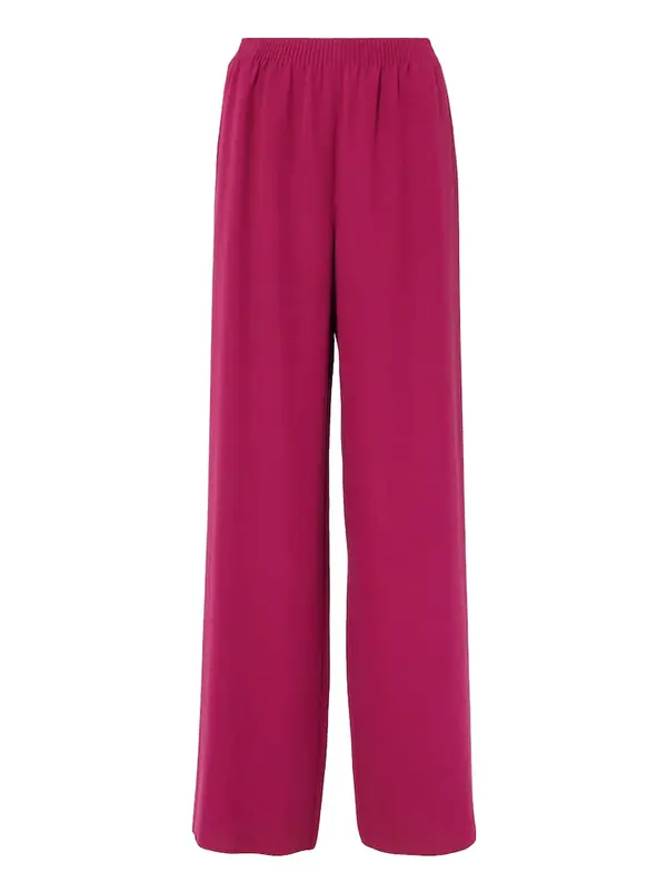 Valentino Garavani Cady Couture Wide-leg Pants - Red