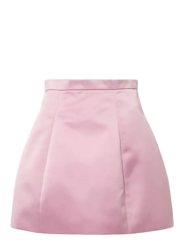 Blumarine High-rise Satin Miniskirt - Pink