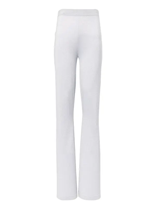 Missoni Lamé Straight Leg Pants - Silver