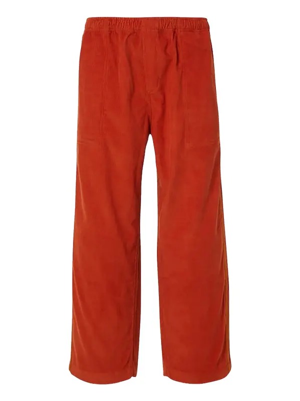 BODE Cotton Corduroy Straight Pants - Orange