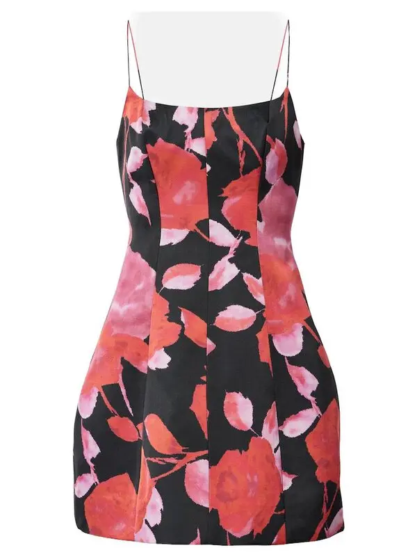 Blumarine Printed Mini Dress - Black