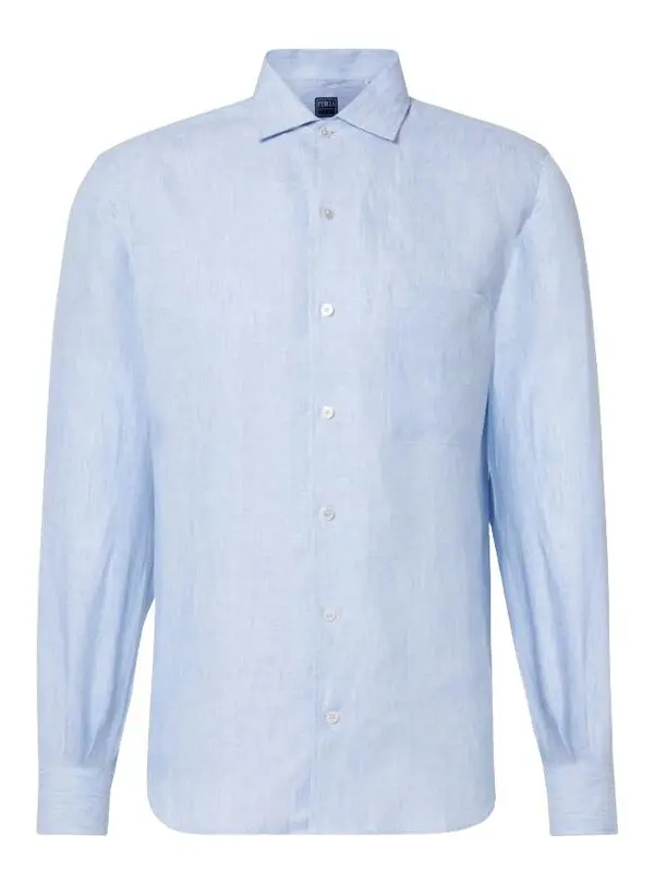 Fedeli Linen Shirt - Blue
