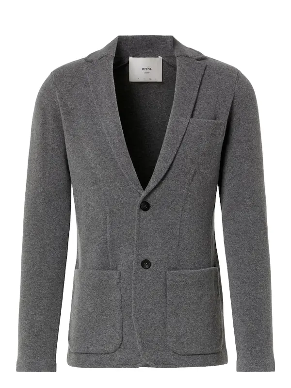 Arch4 Mr Poole Wool And Cashmere Cardigan - Grey