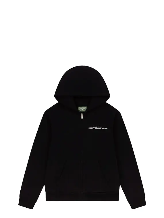 DENIM TEARS X Gabriel Moses Zip Hoodie - Black