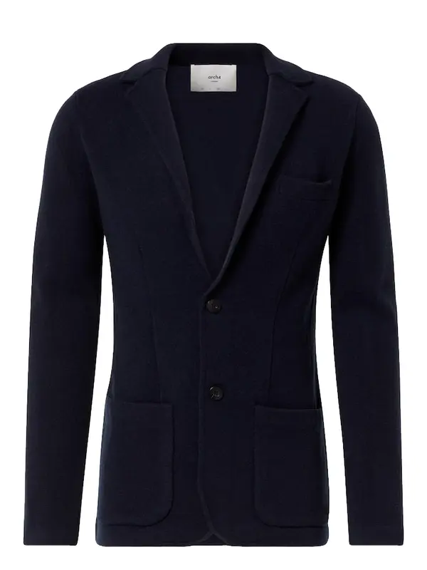 Arch4 Mr Poole Wool And Cashmere Cardigan - Blue
