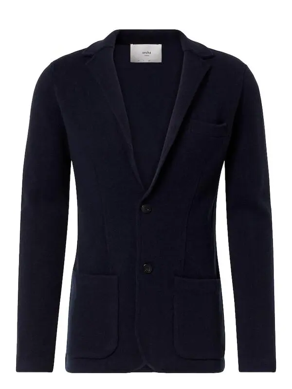 Arch4 Mr Poole Wool And Cashmere Cardigan - Blue
