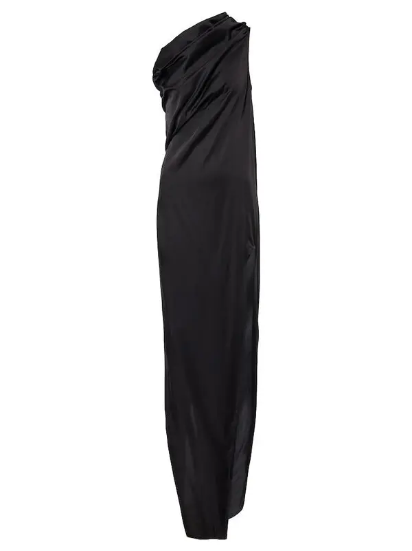 Rick Owens Athena One-shoulder Maxi Dress - Black