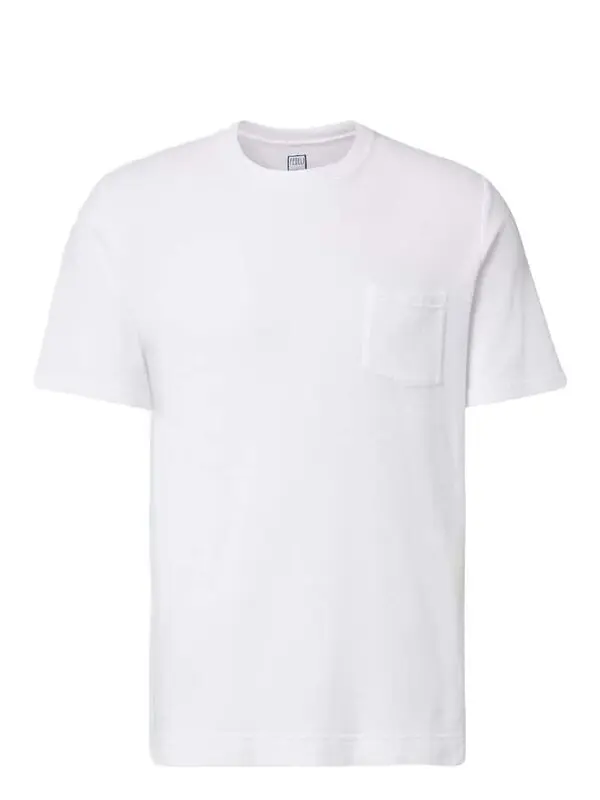 Fedeli Cotton Terry T-shirt - White